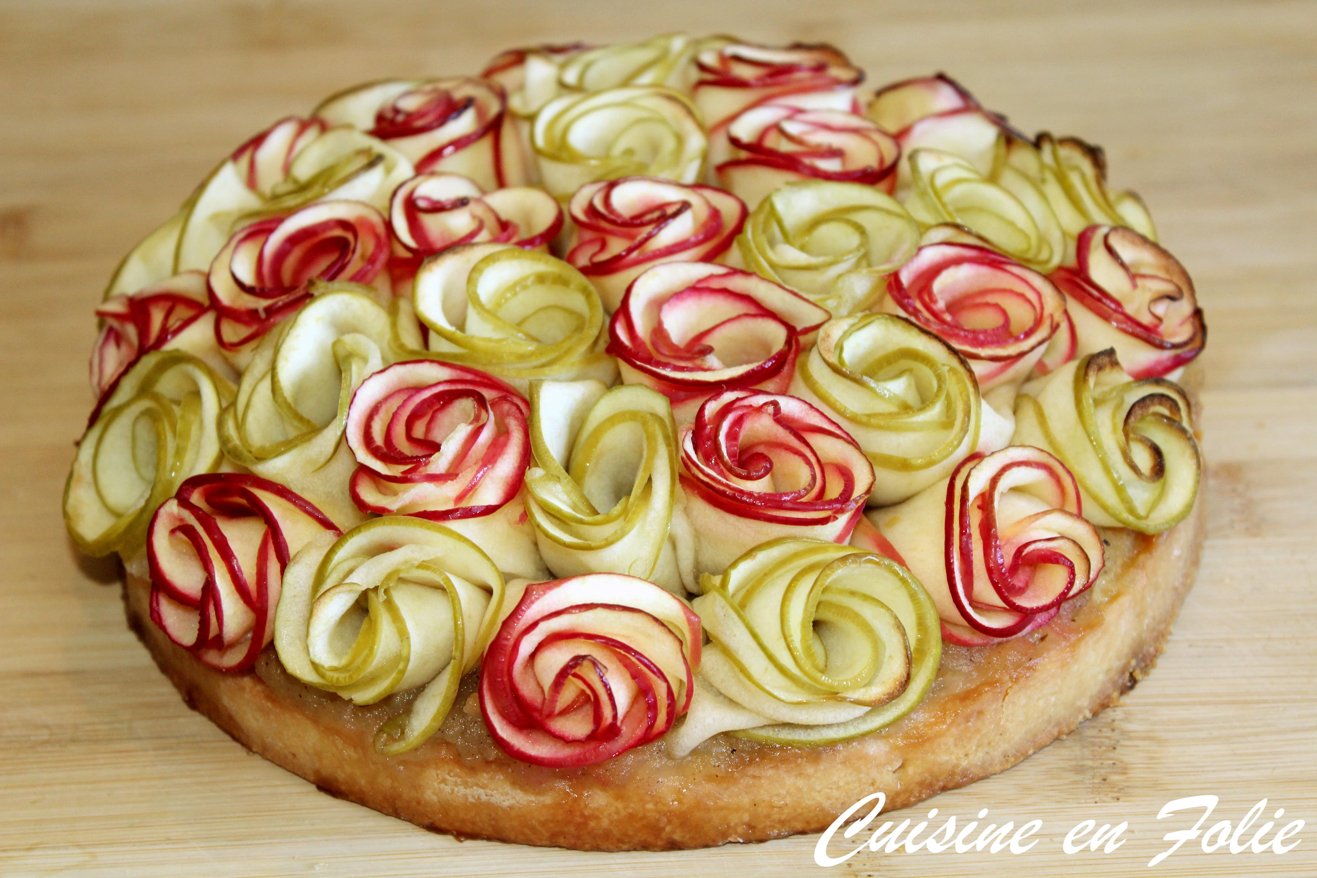 Tarte aux pommes bouquet de roses façon Alain Passard – Cuisine en Folie