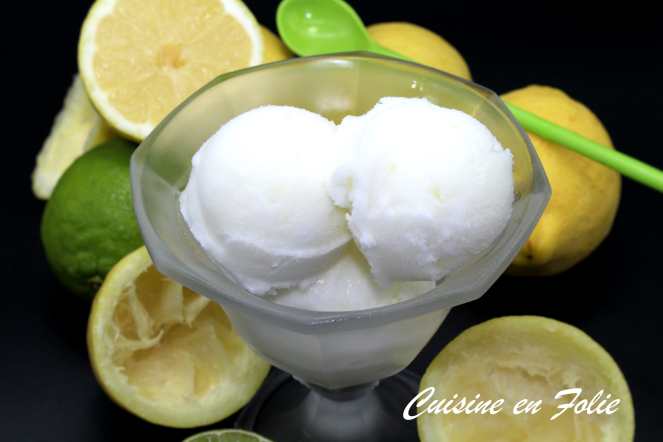 Sorbet au citron – Cuisine en Folie
